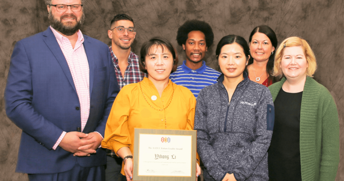 Yihong Li wins AATCC Future Leader Award | Microban